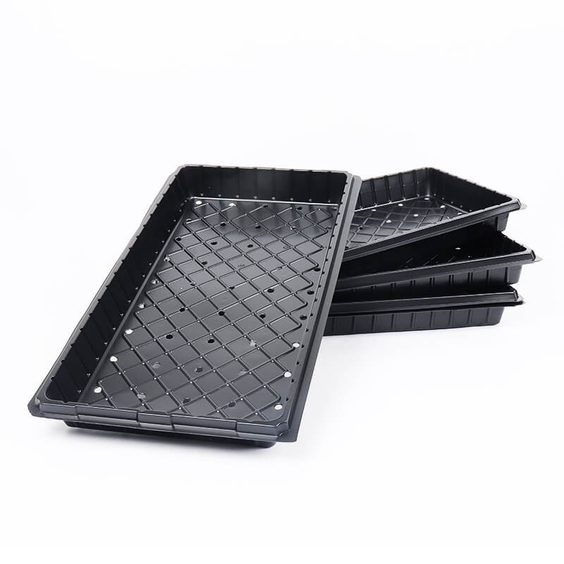 10-Pack Planting Trays - Reusable PET Trays for Plants, Seedling Start ...